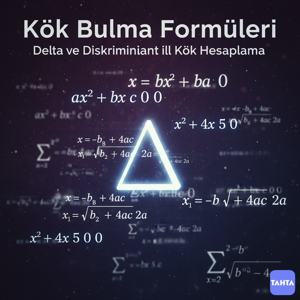 Kök Bulma Formülleri: Delta (b²−4ac) ile 2. Dereceden Denklem Çözümü ve ...