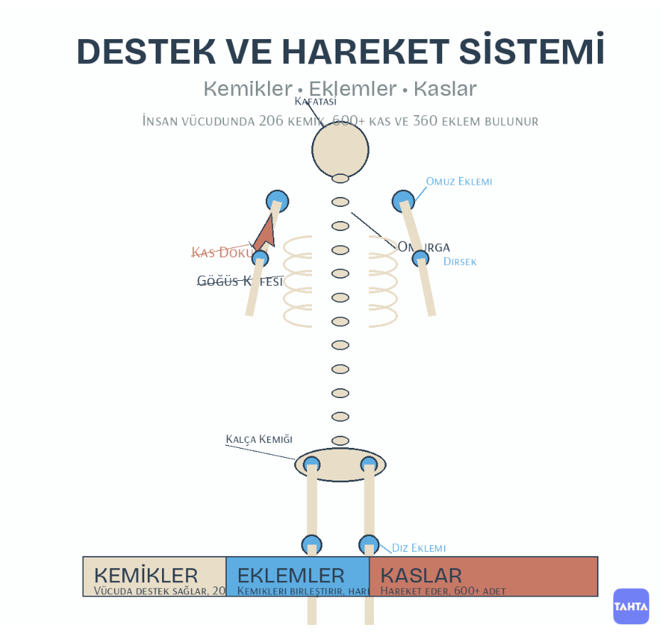Destek ve Hareket Sisteminin Sağlığını Korumak | 5. ve 6. Sınıf Fen Bilgisi